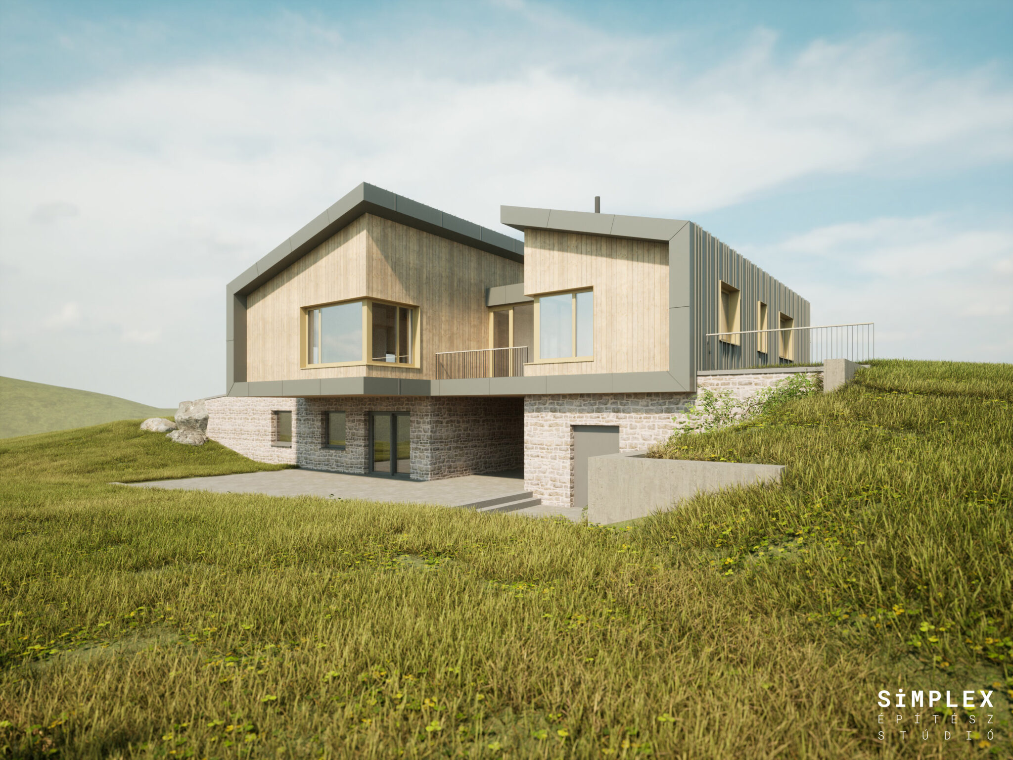 Passzívház a szőlőhegyen - Simplex Építész Stúdió
